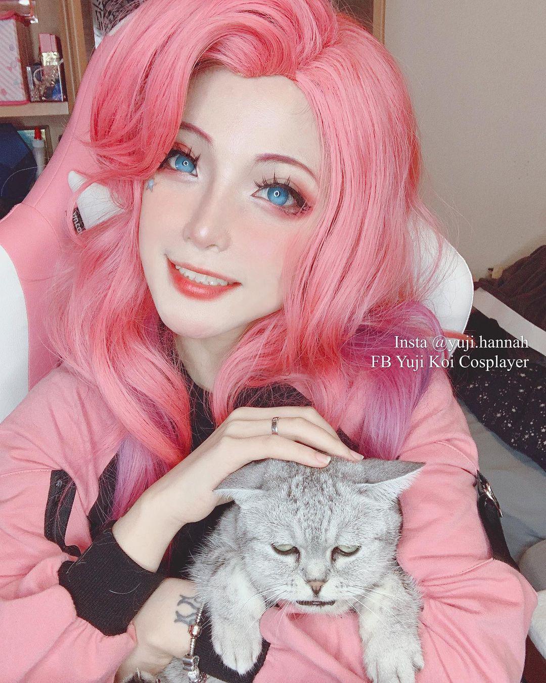 yuji.hannah小姐姐的Seraphine COS 猫猫也太可爱了吧|猫_新浪新闻