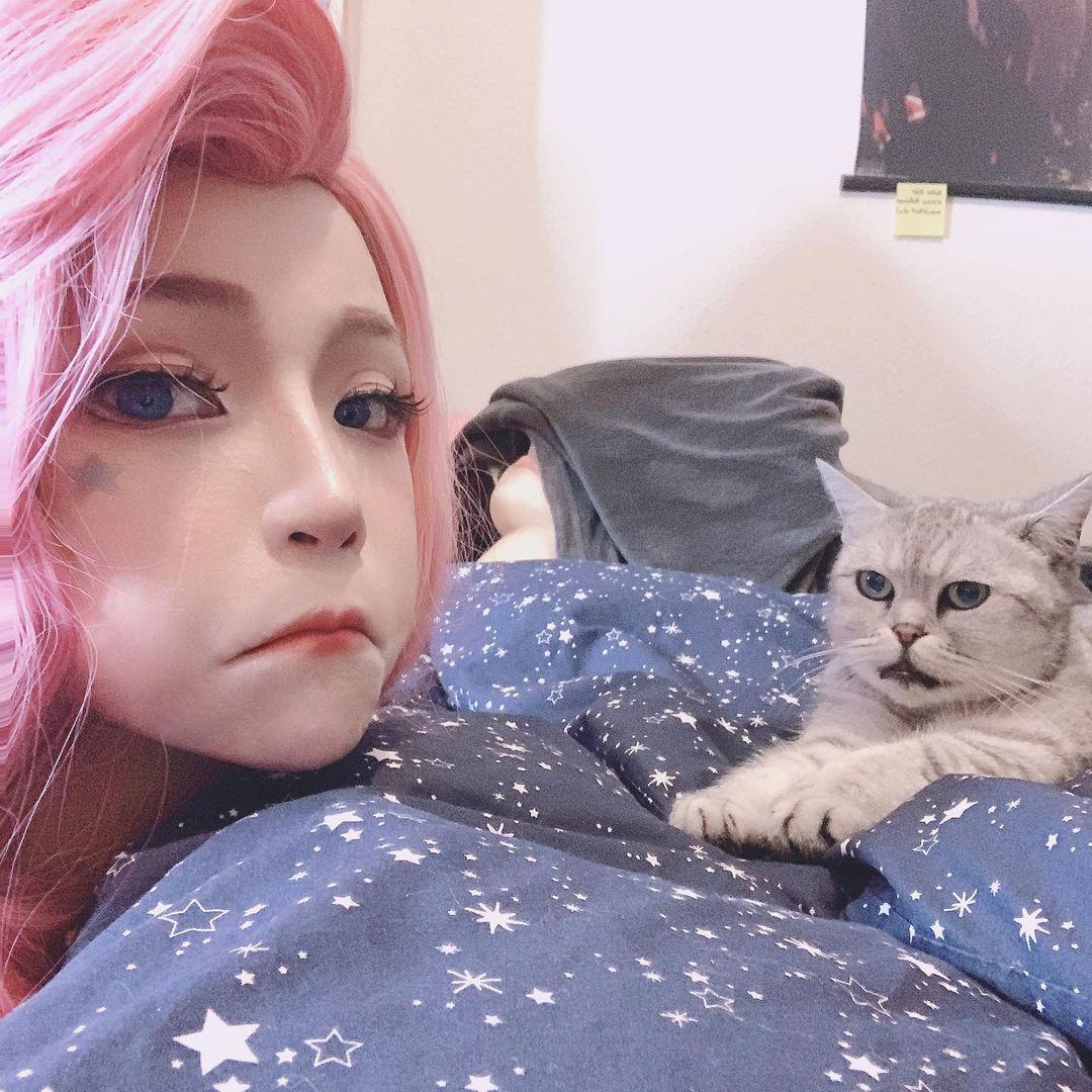 yuji.hannah小姐姐的Seraphine COS 猫猫也太可爱了吧|猫_新浪新闻