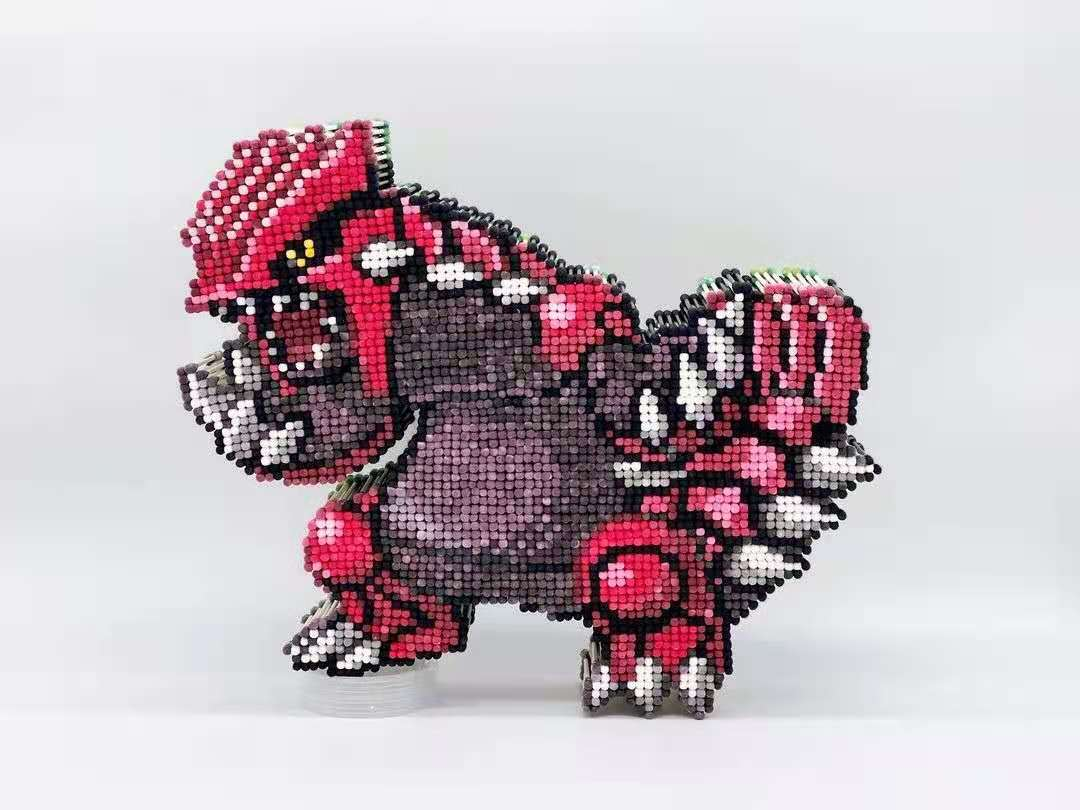 手工大佬只用了一把棉签，就做出了像素风格的精灵宝可梦|精灵宝可梦_新浪新闻