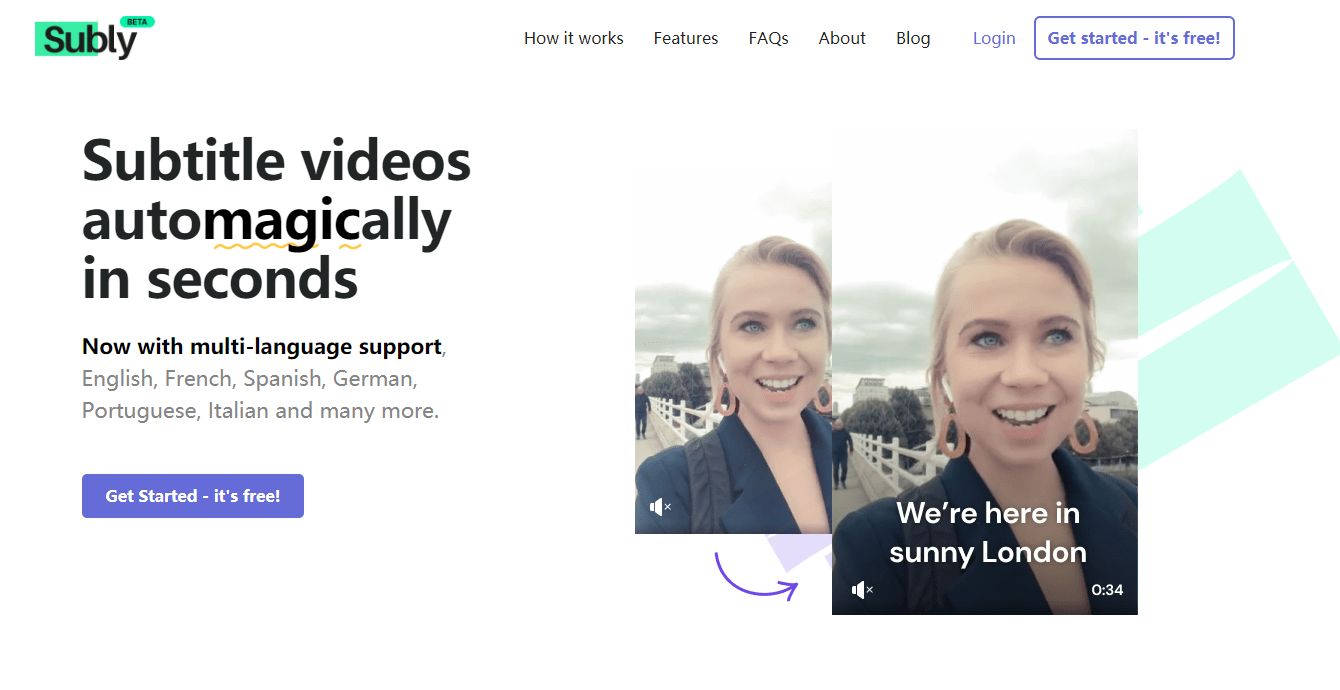 实现自动为视频配上字幕的功能，「Subly」获 19 万美元种子轮融资__财经头条