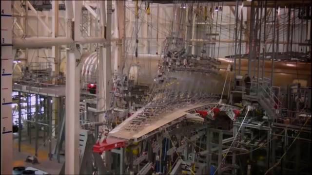 您绝对没看过的空客A350 XWB机翼极限载荷测试！_新浪新闻