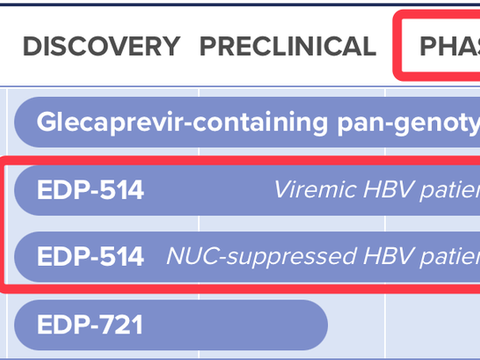 乙肝在研新药EDP-514，I期健康者试验，预计4至5月完成|卡马西平|奎尼丁|乙肝_新浪新闻