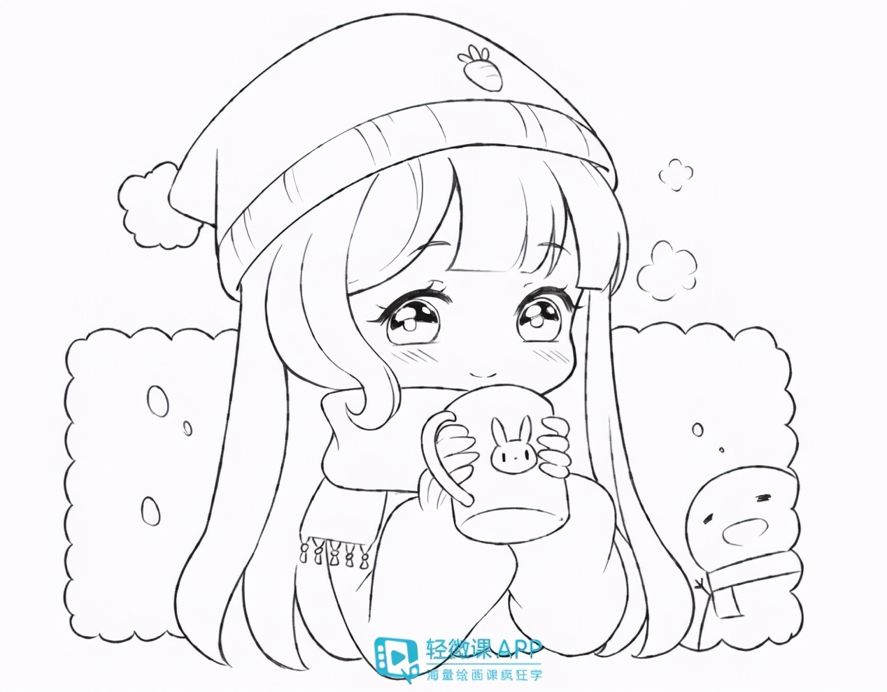 怎么画好动漫人物线稿？动漫人物线稿练习！|勾线笔|头发|杯子_新浪新闻