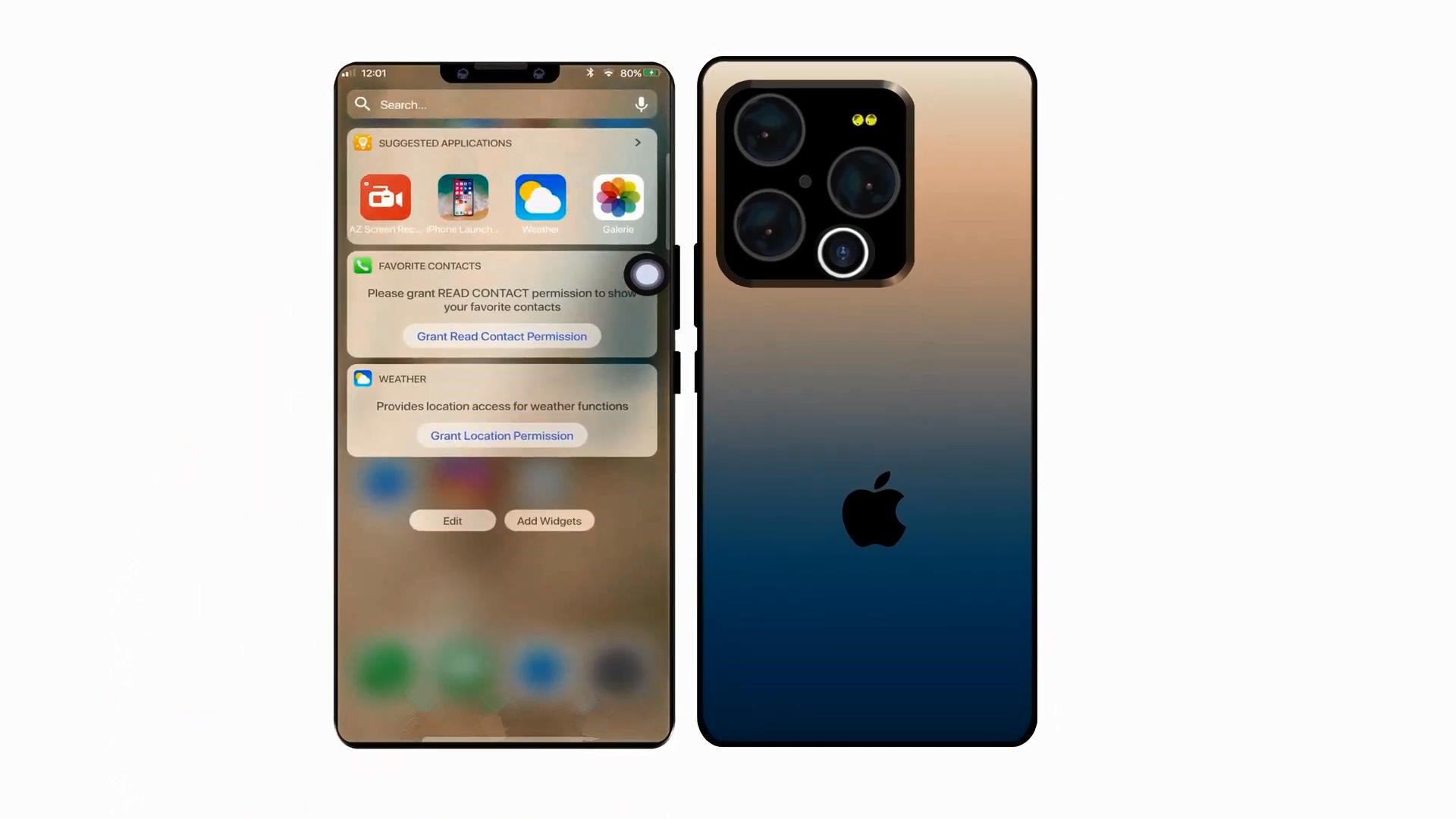 iPhone13Pro渲染图：5000万主摄配微刘海，梦幻色机身有55W快充__财经头条