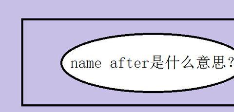 name after是什么意思?|例句|分词|动词_新浪新闻