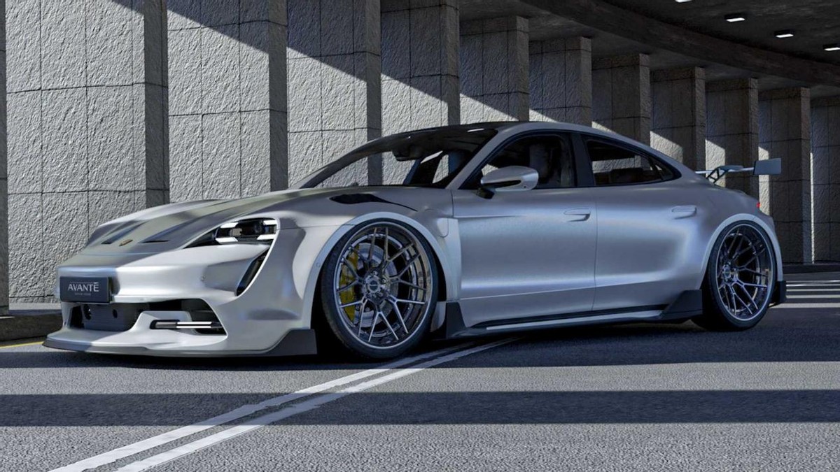 爆改保时捷Taycan 赛车风格爱了吗？-新浪汽车