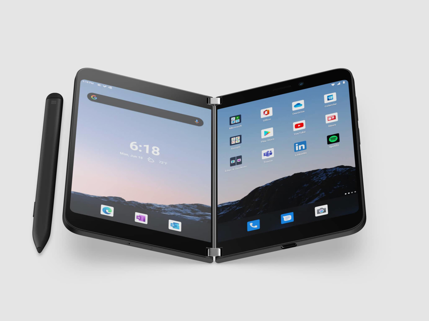 微软 Surface Duo 2 高清渲染图出炉，比起上一代更显精致__财经头条