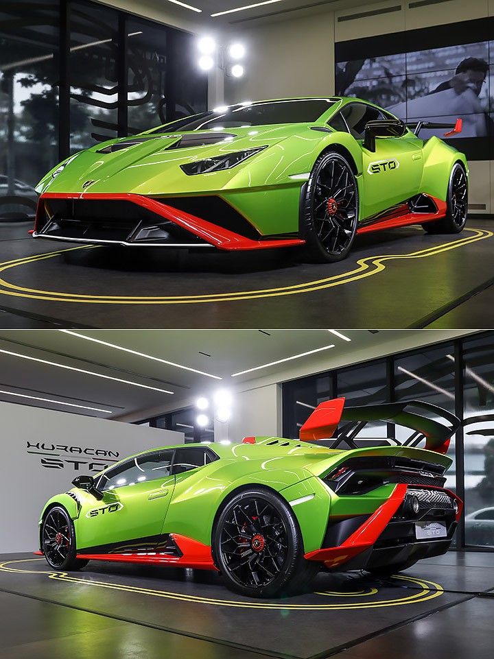 实拍兰博基尼Huracán STO，最强小牛！-新浪汽车