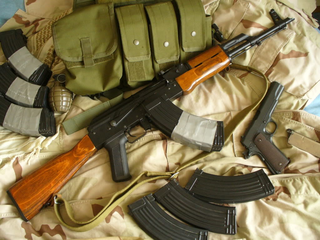 它叫AKM 于57年研发 生产1200万枝 产量比AK-47还高