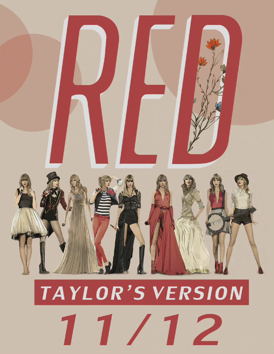 Taylor Swift Red重录版正式全球发行，卡其色风衣 橘红帽子……|风衣_新浪新闻