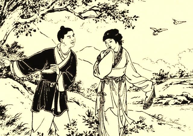 民间故事：书生穷困潦倒欲跳崖，白狗拦住他：别跳，娶我过好日子