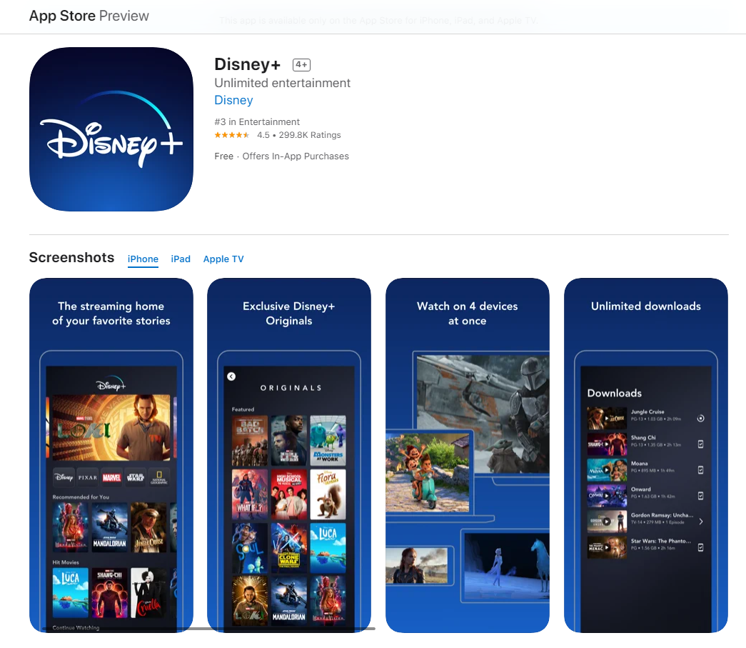迪士尼 Disney+ App 海外更新，正式支持苹果 SharePlay 功能__财经头条