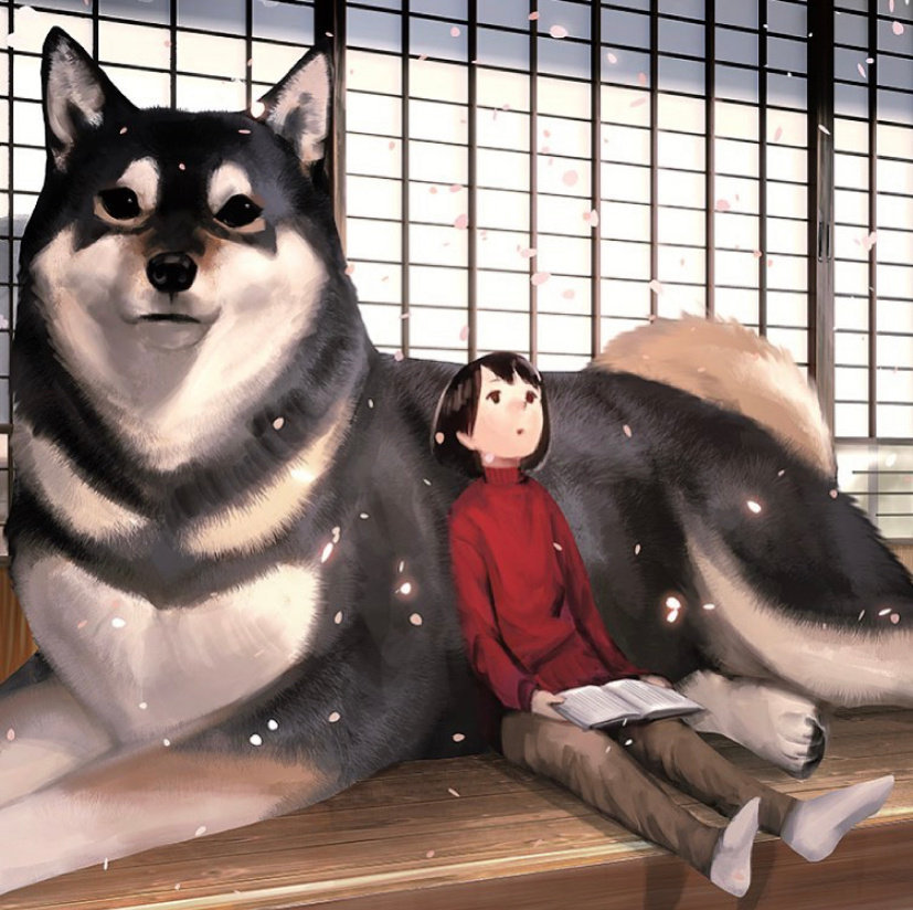 Monokubo笔下巨大的毛茸茸|狗_新浪新闻