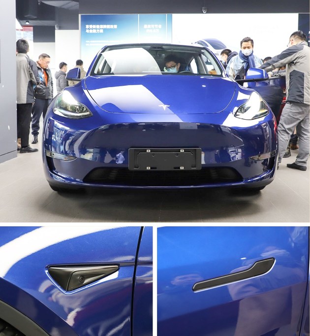 实拍特斯拉Model Y 定位中型SUV / NEDC续航594km-新浪汽车