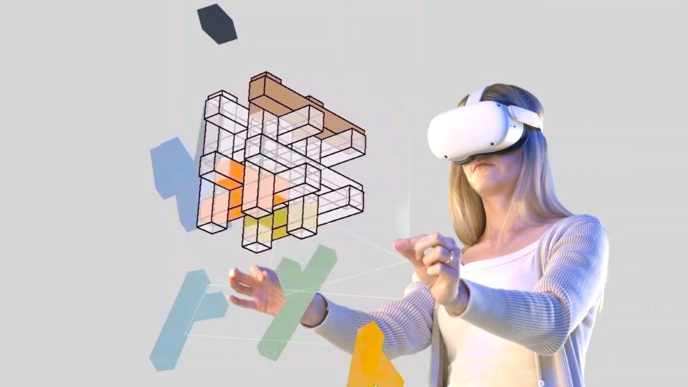 Cubism是近期在MetaQuest市场上线的一款VR积木解密游戏……_新浪新闻
