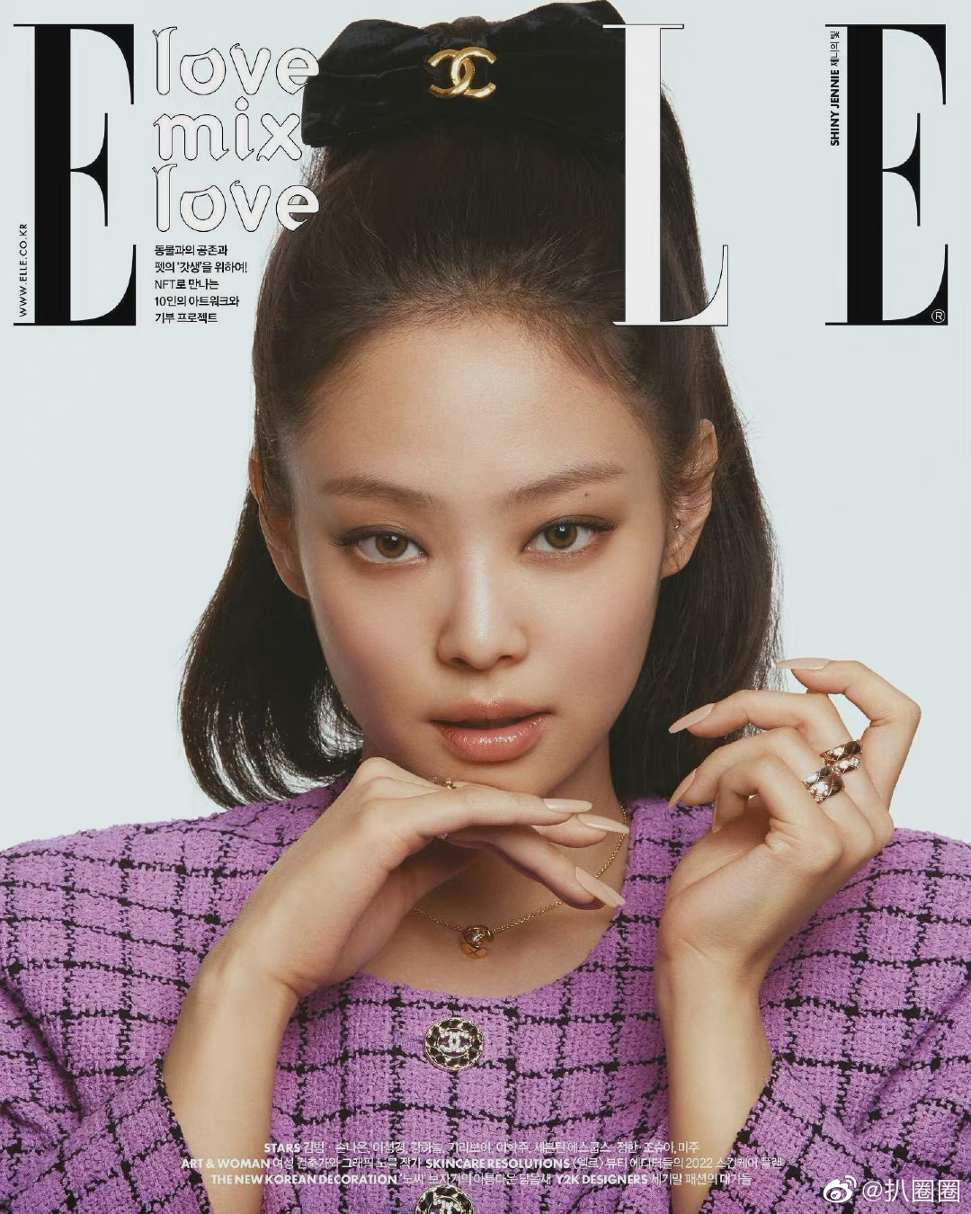 Jennie四登ELLE封面大片，来看看时尚表现力如何～|Jennie|封面大片|ELLE_新浪新闻