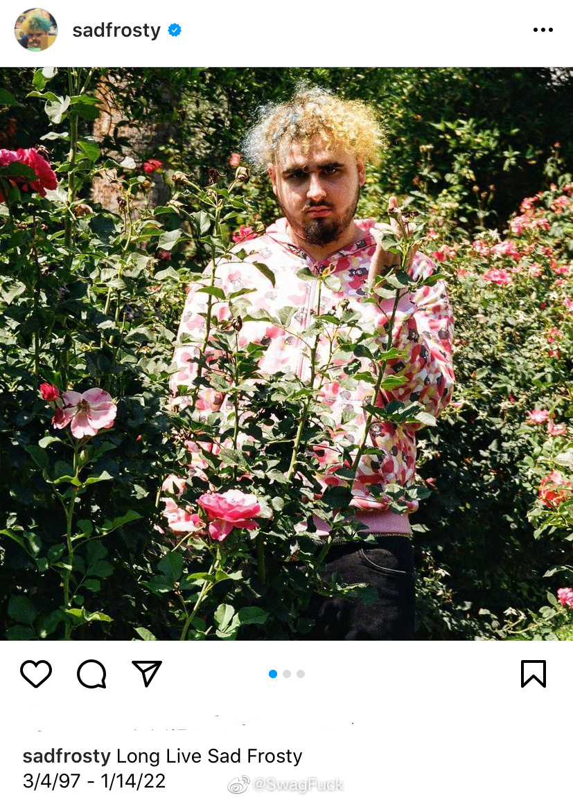 年仅25岁的美国Rapper Sad Frosty逝世 Sad……|逝世|死因|蜡烛_新浪新闻