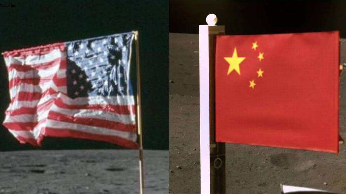 嫦娥五号立功：在月球上升起五星红旗，比美国国旗更结实|阿姆斯特朗|月球|美国国旗_新浪新闻
