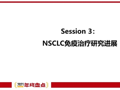 2021肺癌年终盘点Session 3：NSCLC免疫治疗研究进展|肺癌|化疗|免疫_新浪新闻