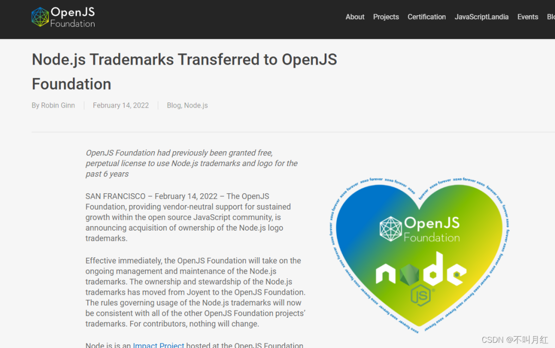 Node.js 商标转让给 OpenJS 基金会__财经头条