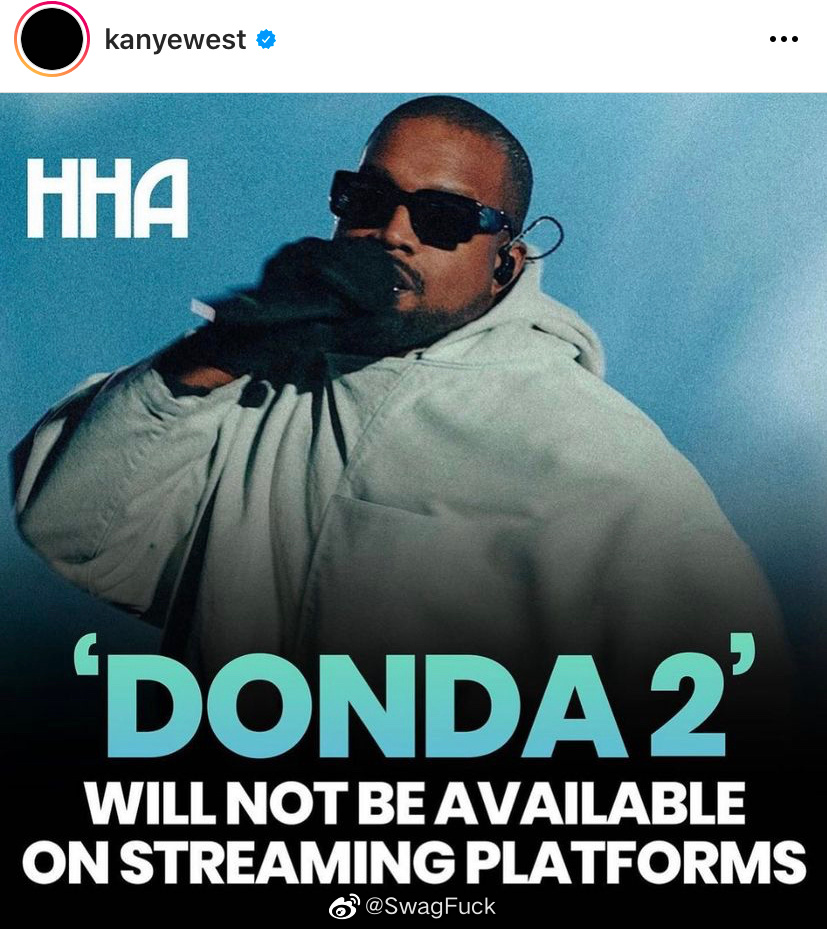 终于到这一环节了 Kanye West晒出新专辑《Donda2》歌曲目录！|新专辑|Donda2|Kanye West_新浪新闻