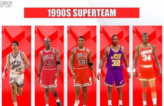 美媒发问：NBA90年代VS00年代VS10年代,哪个超级阵容更强?