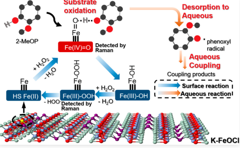 华东理工团队利用K阳离子插层FeOCl，调控H₂O₂活化路径__财经头条