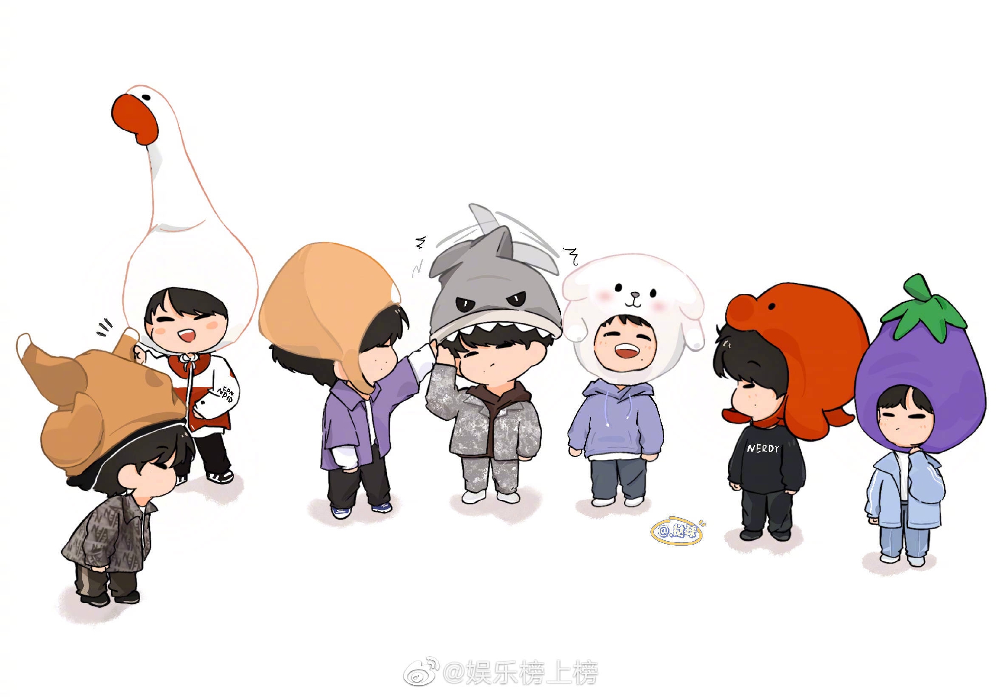 Q版时代少年团和时代少年团🈶️好可爱！|少年团|Q版|时代_新浪新闻