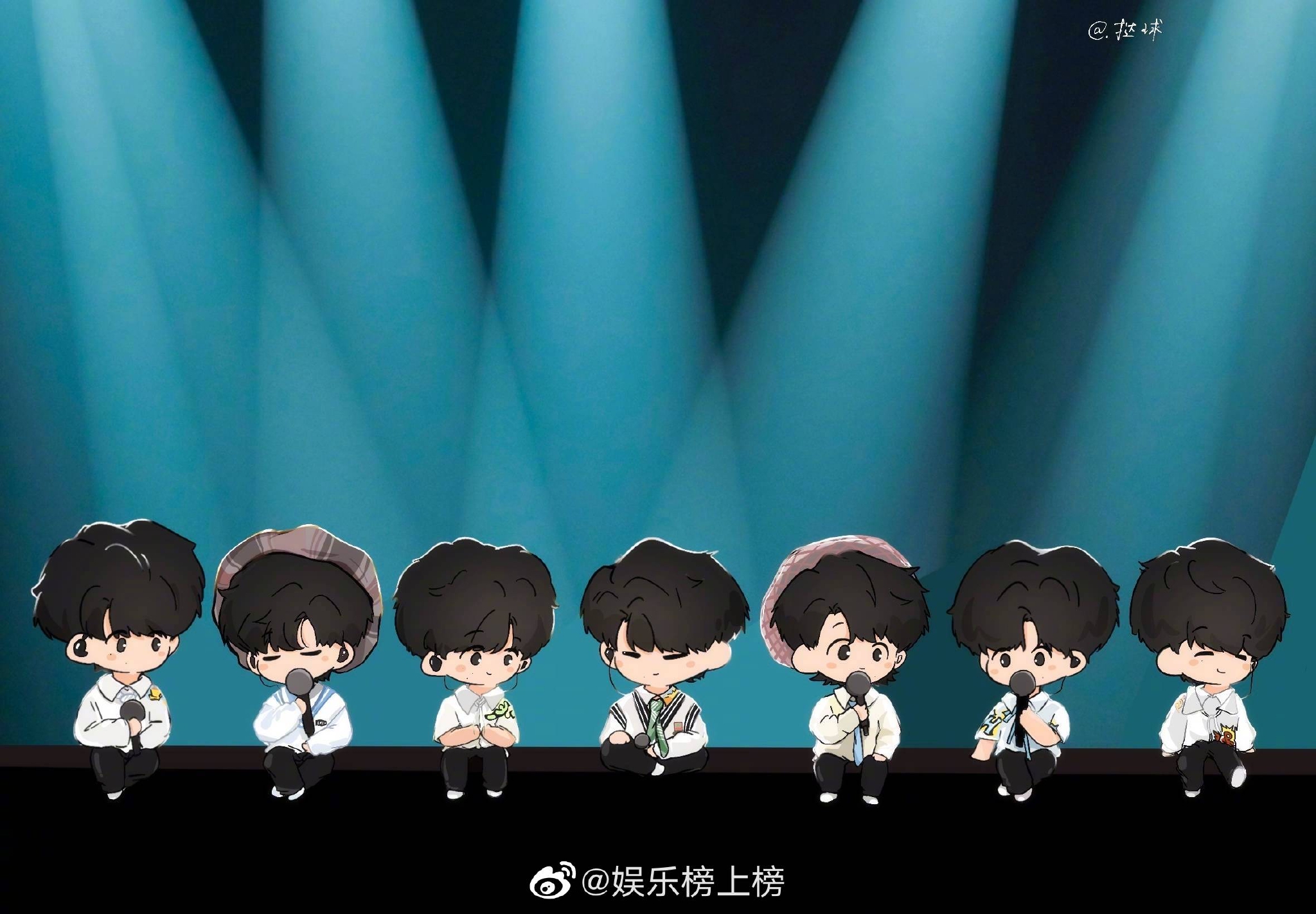 Q版时代少年团和时代少年团🈶️好可爱！|少年团|Q版|时代_新浪新闻