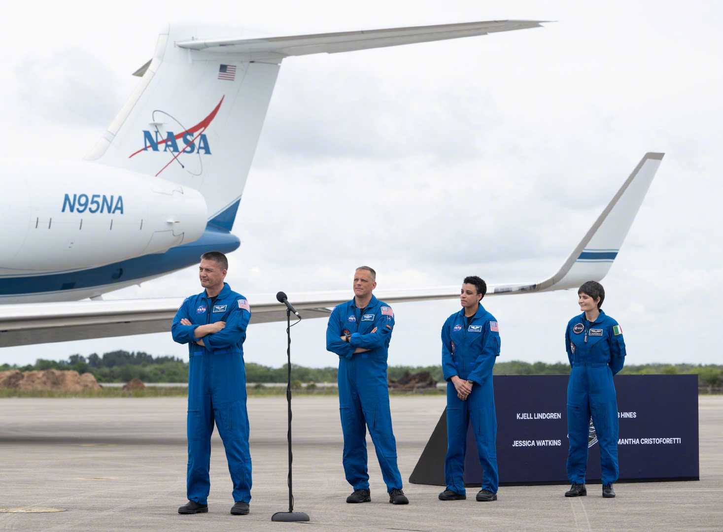 Crew 4宇航员已经飞抵肯尼迪航天中心……