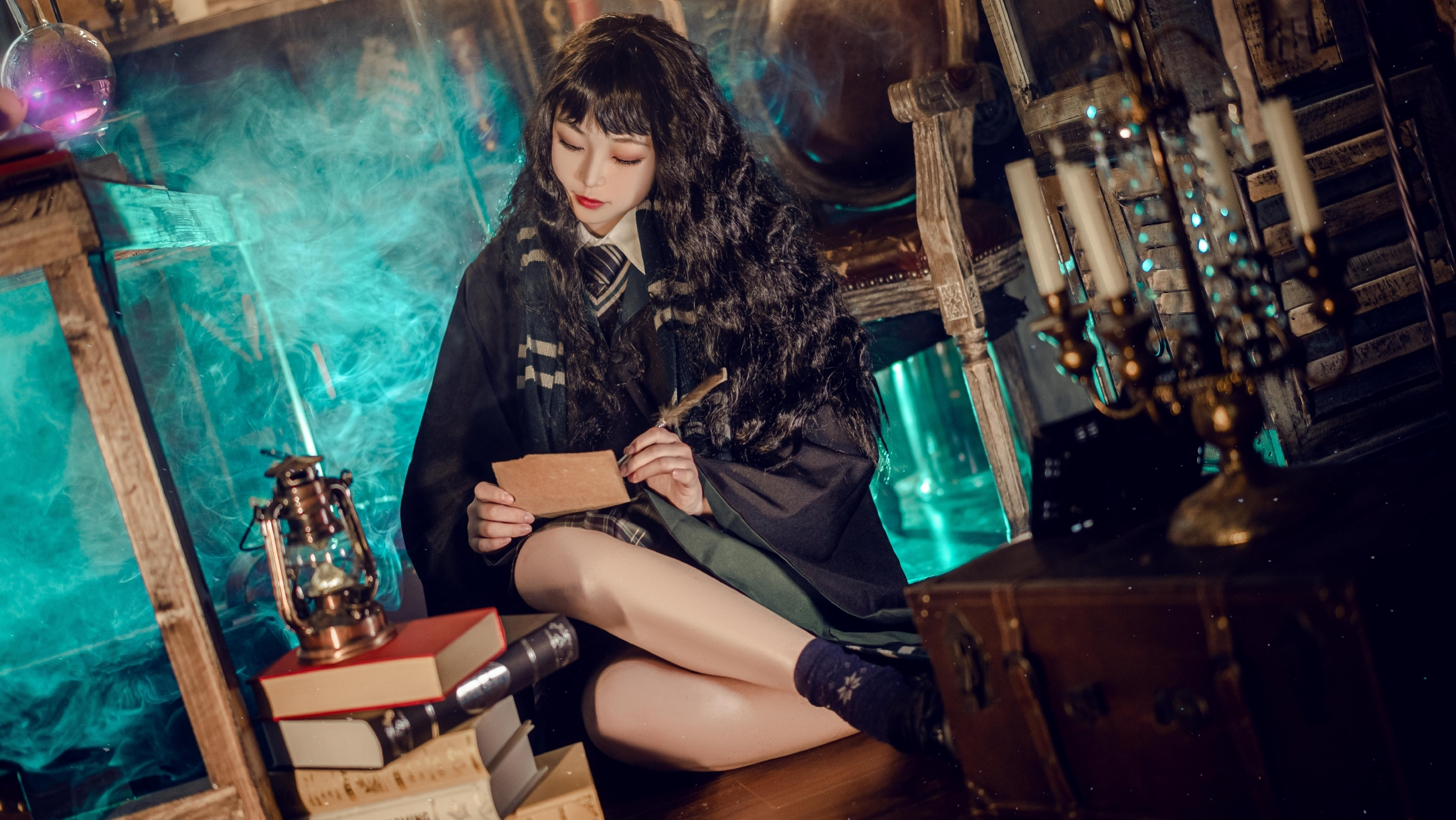 《哈利波特：魔法觉醒》斯莱特林cosplay|哈利波特：魔法觉醒|斯莱特林|时度_新浪新闻