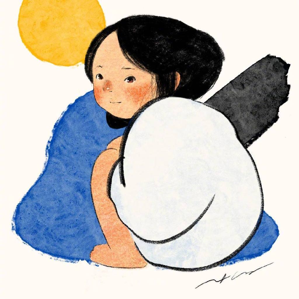 插画师 피도크 笔下可爱的小女孩绘画|绘画_新浪新闻