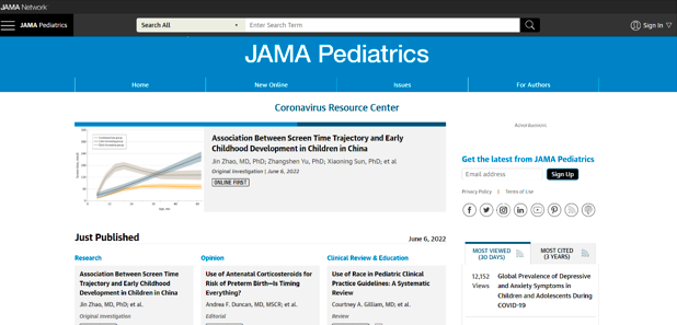 JAMA Pediatrics：上交江帆教授团队揭示“屏暴露”影响儿童早期发展|上海交通大学|月龄_新浪新闻