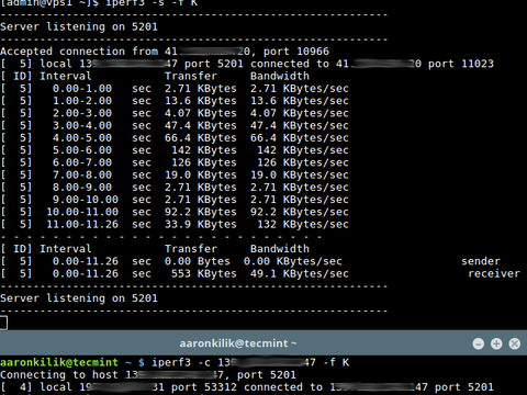 如何在Linux系统中使用iperf3 工具测试网络吞吐量|基准|服务器|客户端|性能|带宽_新浪新闻