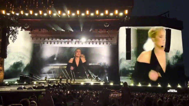 当地时间7月1日， Adele在BST 音乐节海德公园音乐会（第一场）……_新浪新闻