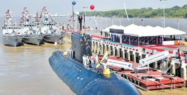 中印外贸潜艇亮相缅甸海盾-2022演习，035G潜艇虽老仍堪大用__财经头条