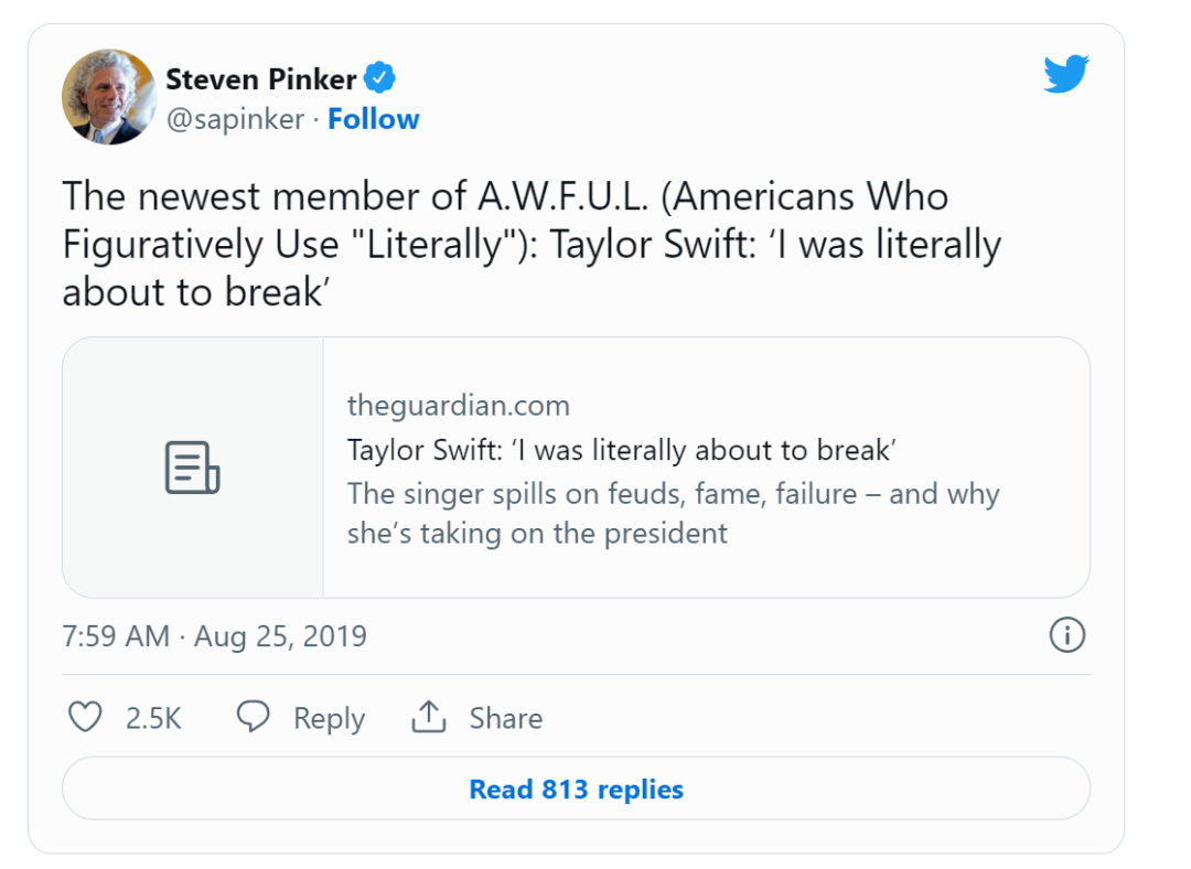 美剧中经常出现的口头禅「literally」，究竟是个什么意思？