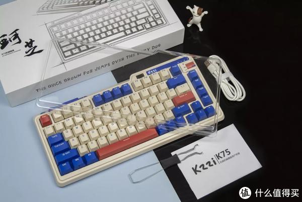 Kzzi珂芝K75金粉V2三模机械键盘开箱__财经头条