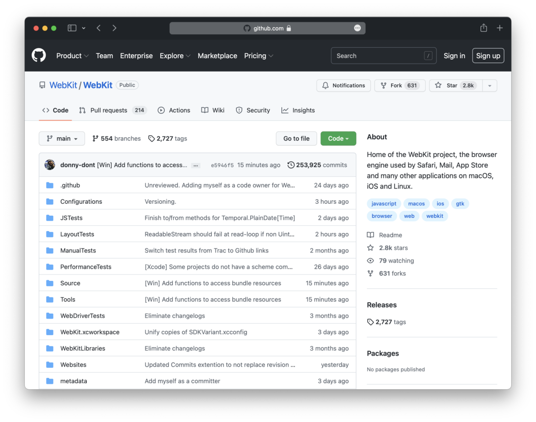 放弃 SVN，苹果 WebKit 迁移到 GitHub__财经头条