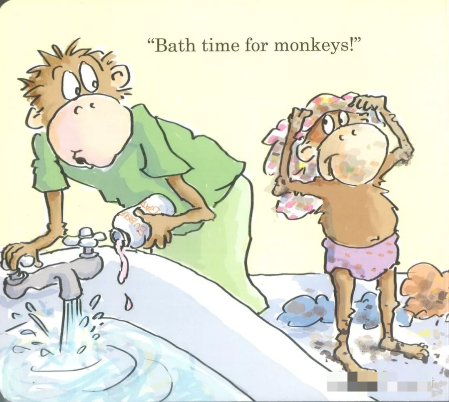 【英文有声绘本】Five Little Monkeys Jump in the Bath 五只小猴子去洗澡