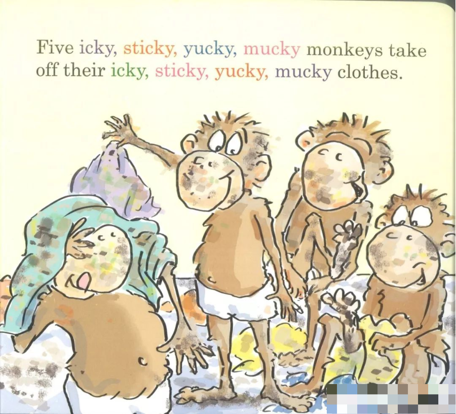 【英文有声绘本】Five Little Monkeys Jump in the Bath 五只小猴子去洗澡