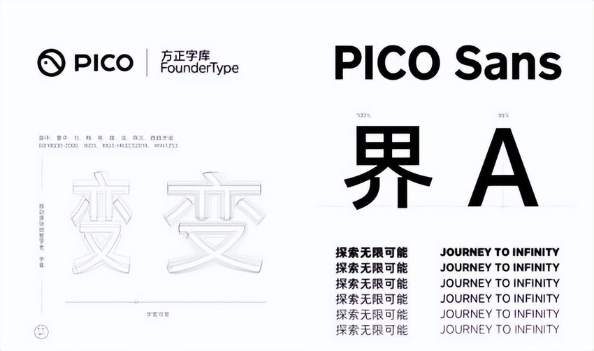 方正字库携手PICO发布定制字体PICO Sans 二维可变字体技术助力品牌体验升级__财经头条