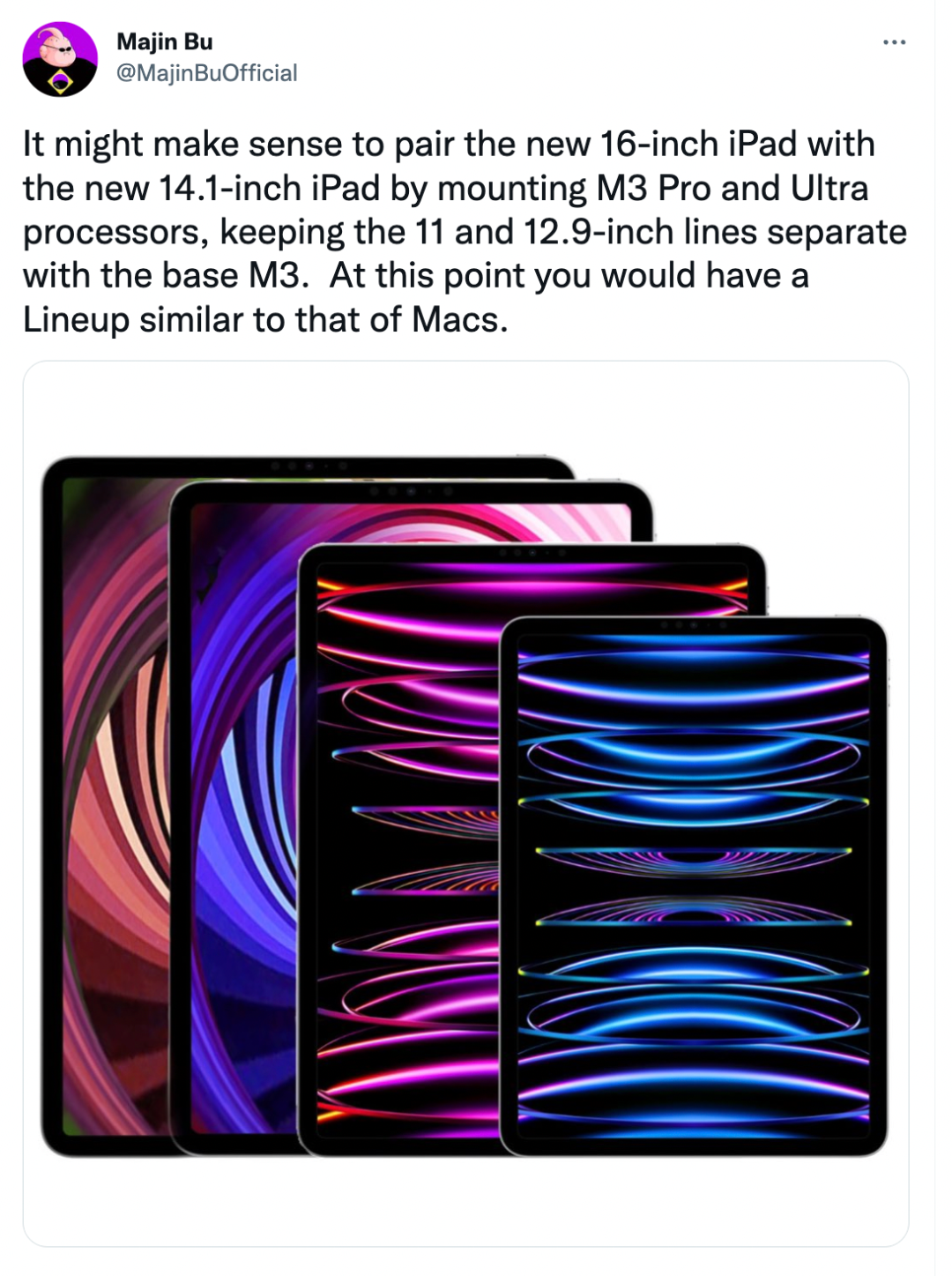 【平板】比大更大？曝苹果正在开发16英寸的iPad 或明年发布__财经头条