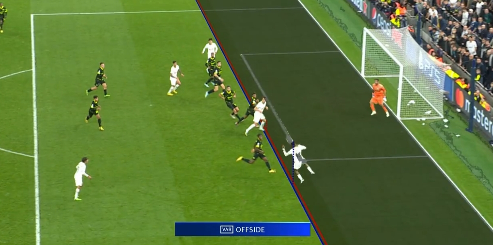 凯恩越位！这个VAR划线你怎么看？|哈里·凯恩|VAR|热刺_新浪新闻