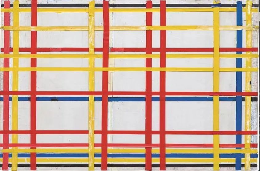 被挂反的世界名作：蒙德里安抽象作品疑被颠倒展出77年__财经头条