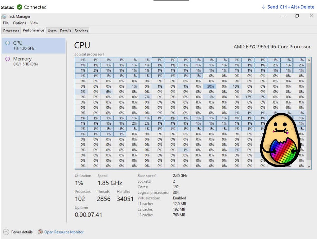 AMD 新一代 EPYC 处理器上机：双路 192 核 384 线程__财经头条