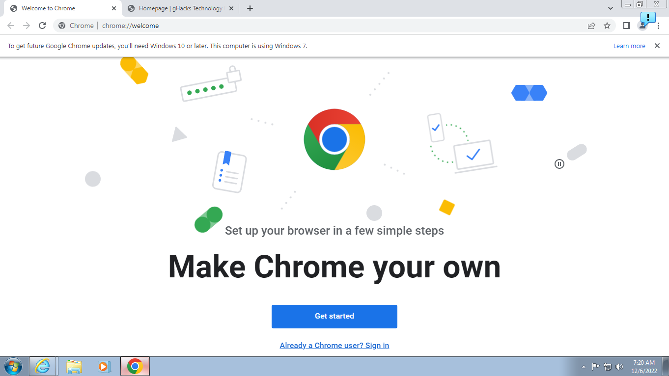 谷歌 Chrome 浏览器通知不再支持 Win7 / Win8.1 平台__财经头条