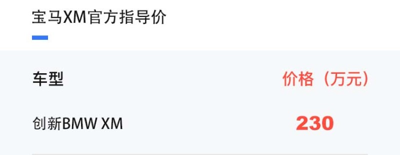 宝马XM正式上市 售230万元/4.4T插混动力系统-新浪汽车