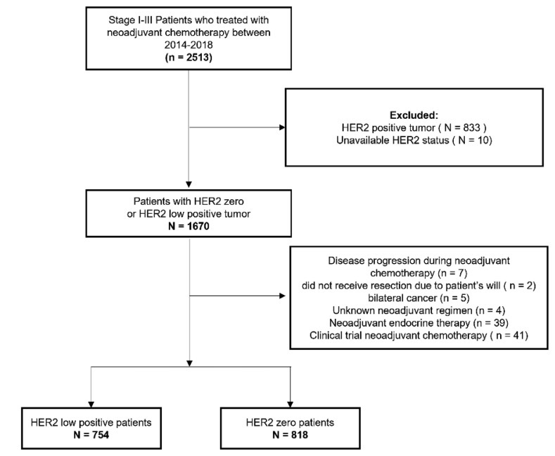 新辅助化疗后HER2-low与HER2 0乳腺癌的pCR、预后结局和复发模式有哪些异同_手机新浪网