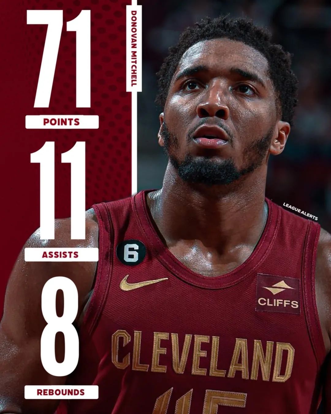 71分！现役第一，米切尔！__财经头条